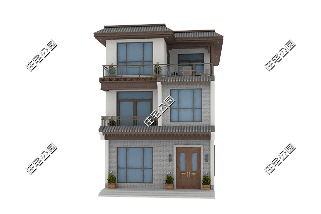 Renovation of a new Chinese-style three-storey residence with an area ...