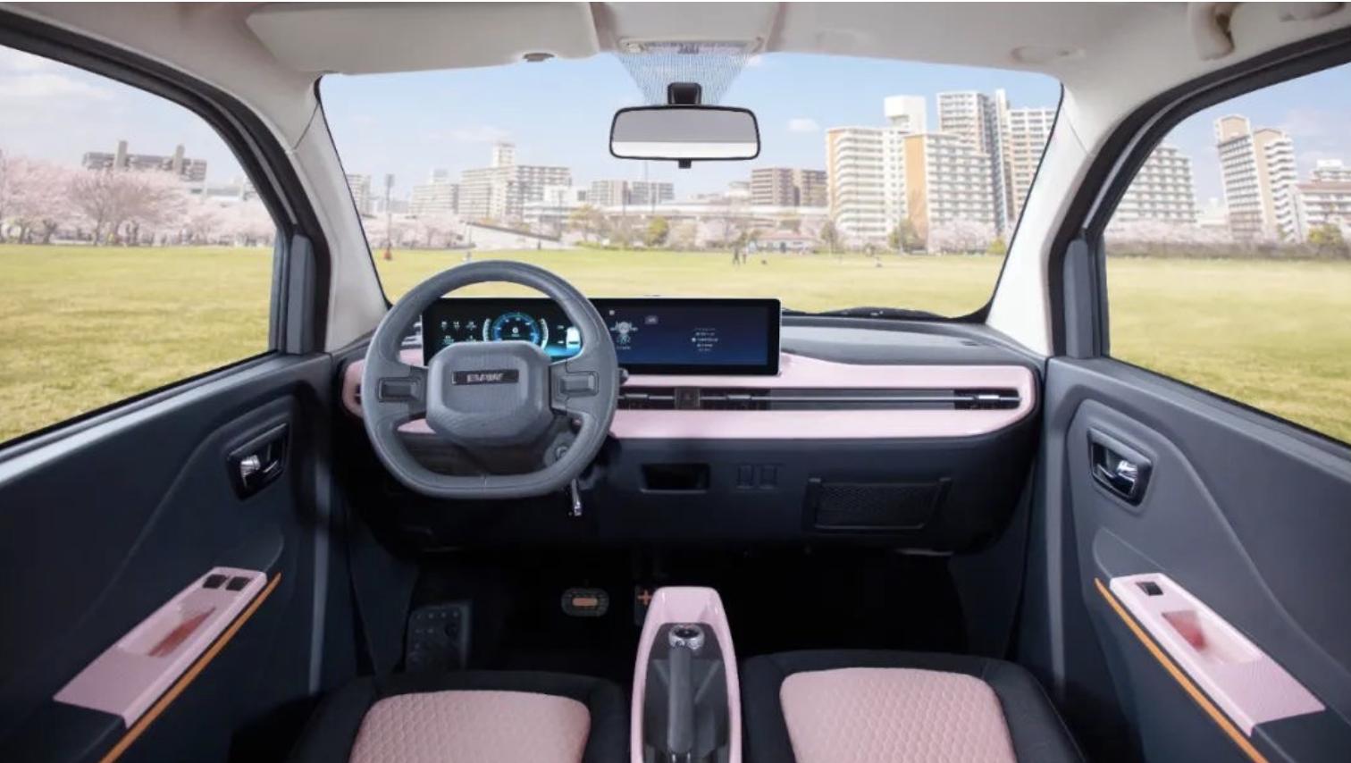 2 mini electric vehicles with beautiful appearance and luxurious ...