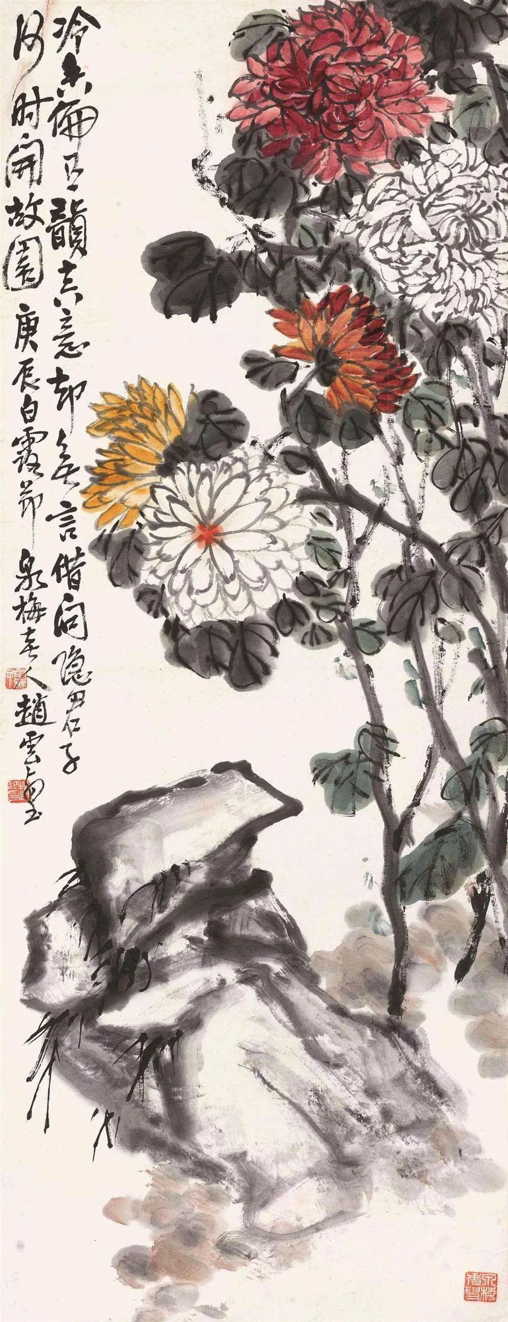 Zhao Yunhe flowers and birds, ancient and bright, vigorous and vigorous ...
