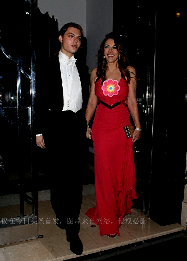 56-year-old supermodel Elizabeth Hurley brought her 19-year-old son to ...