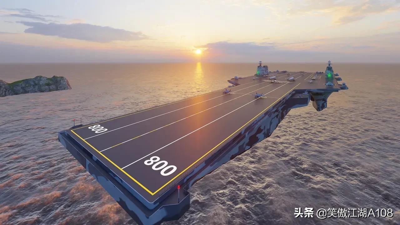 The 500,000-ton super nuclear-powered aircraft carrier is worth looking ...