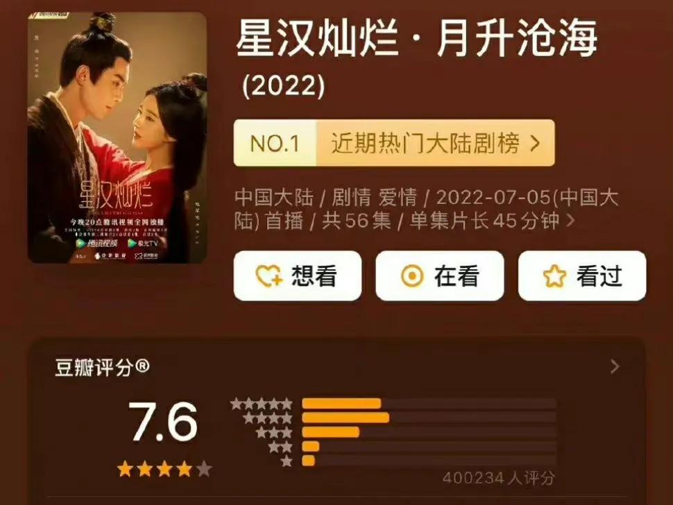Xinghan is brilliant with over 400,000 Douban scores - iMedia