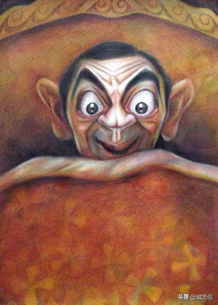 "Mr Bean" Rowan Atkinson cartoon portrait - iNEWS