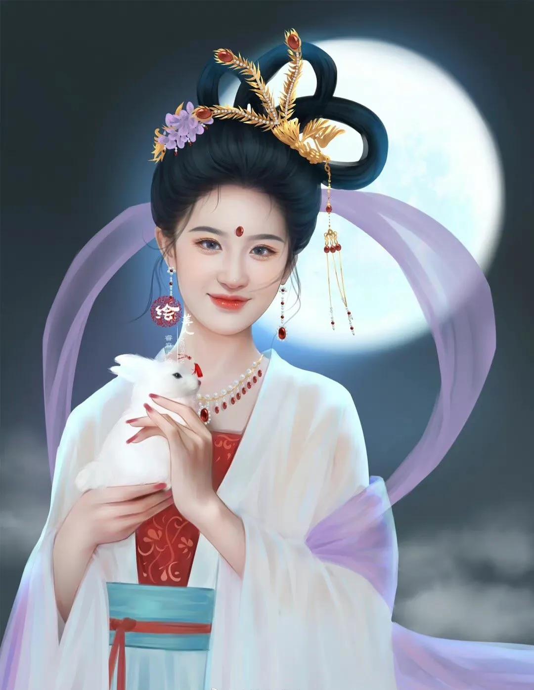 Liu Yifei, Chang'e is a real fairy!Yang Ying and Chang'e are gentle ...