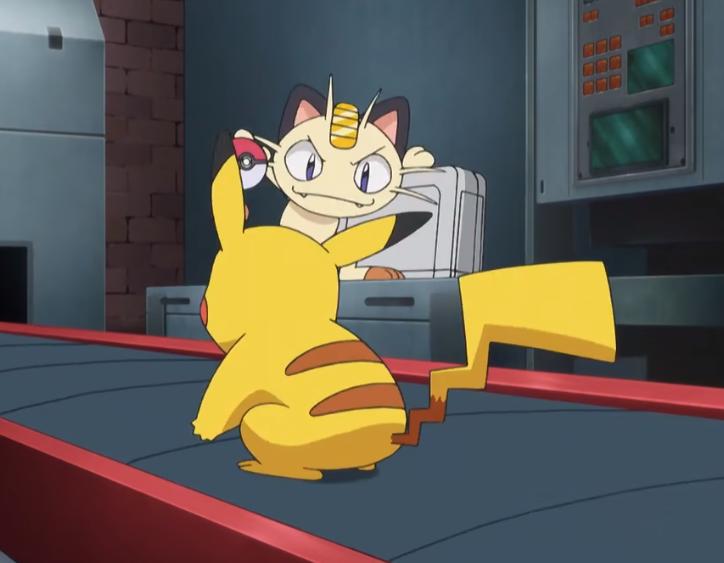 [Pokémon] Another entanglement between Pikachu and Meow, happened in ...