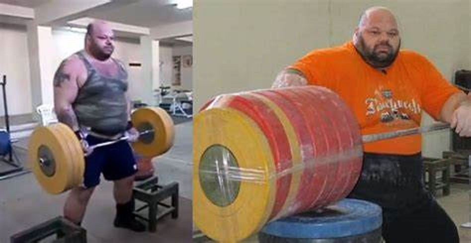 "Greek Grizzly": 120kg barbell does 14 curls, trying to break the ...