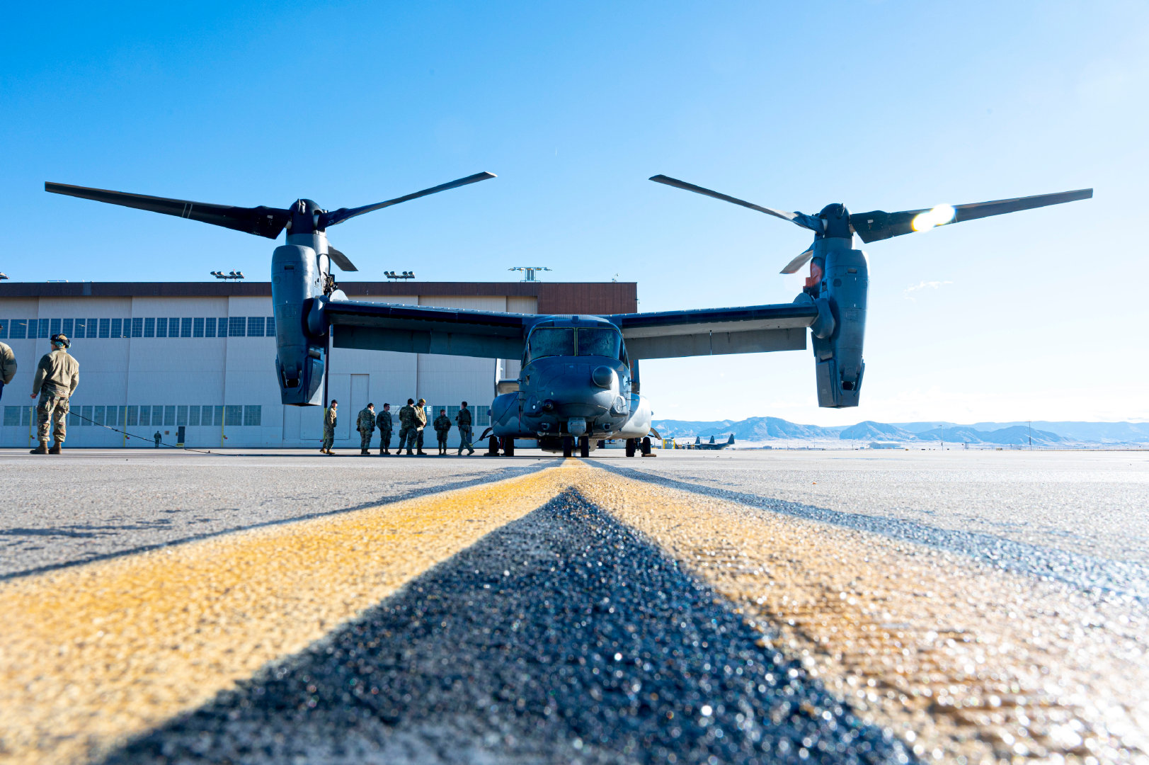 A CV-22 Osprey of the U.S. 71st Special Operations Squadron conducts ...
