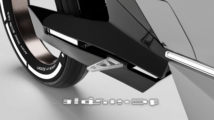 Tesla MODEL-M sci-fi motorcycle - iNEWS