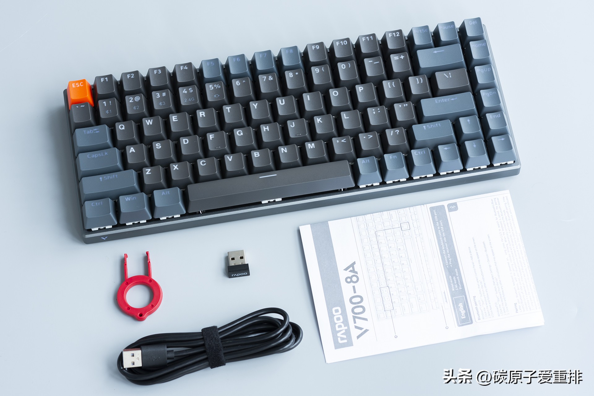 The compact shape does not occupy a lot of space, and the Rapoo V700-8A ...