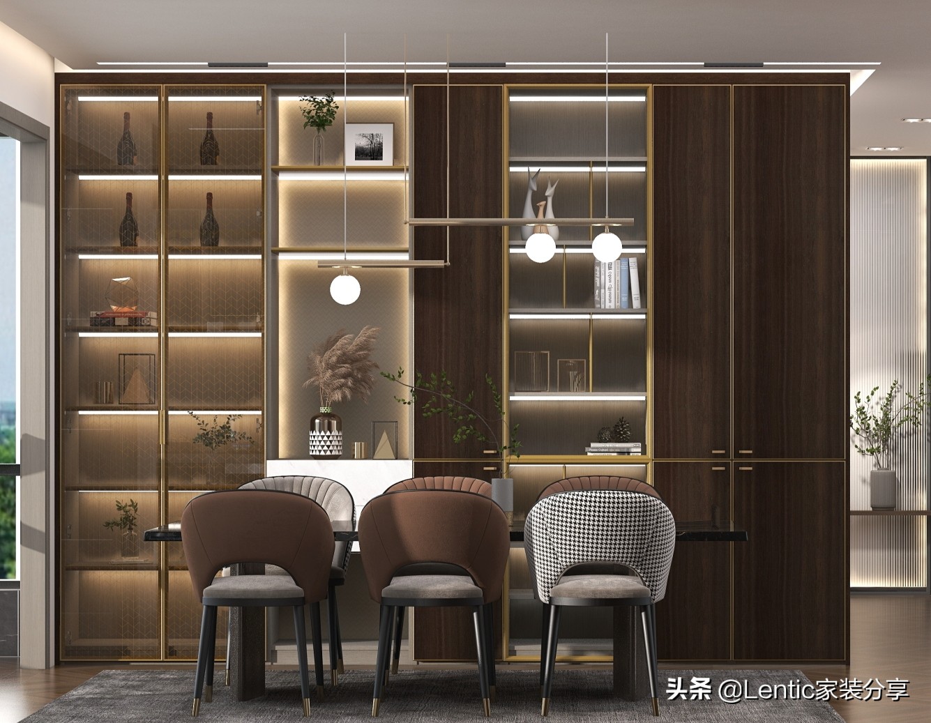 Light luxury style design sharing of 128 square meters, three bedrooms ...