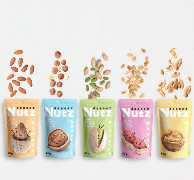 Happy Nut Packaging Design with Nuts Easily Peeled - iNEWS