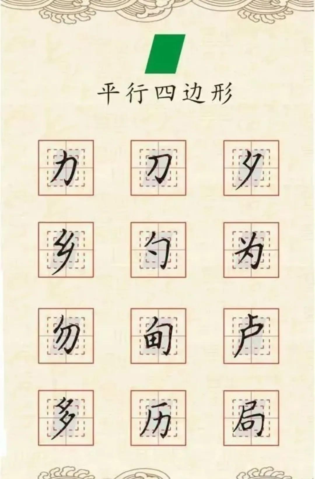The 9 shapes of Chinese characters that must be mastered in calligraphy ...
