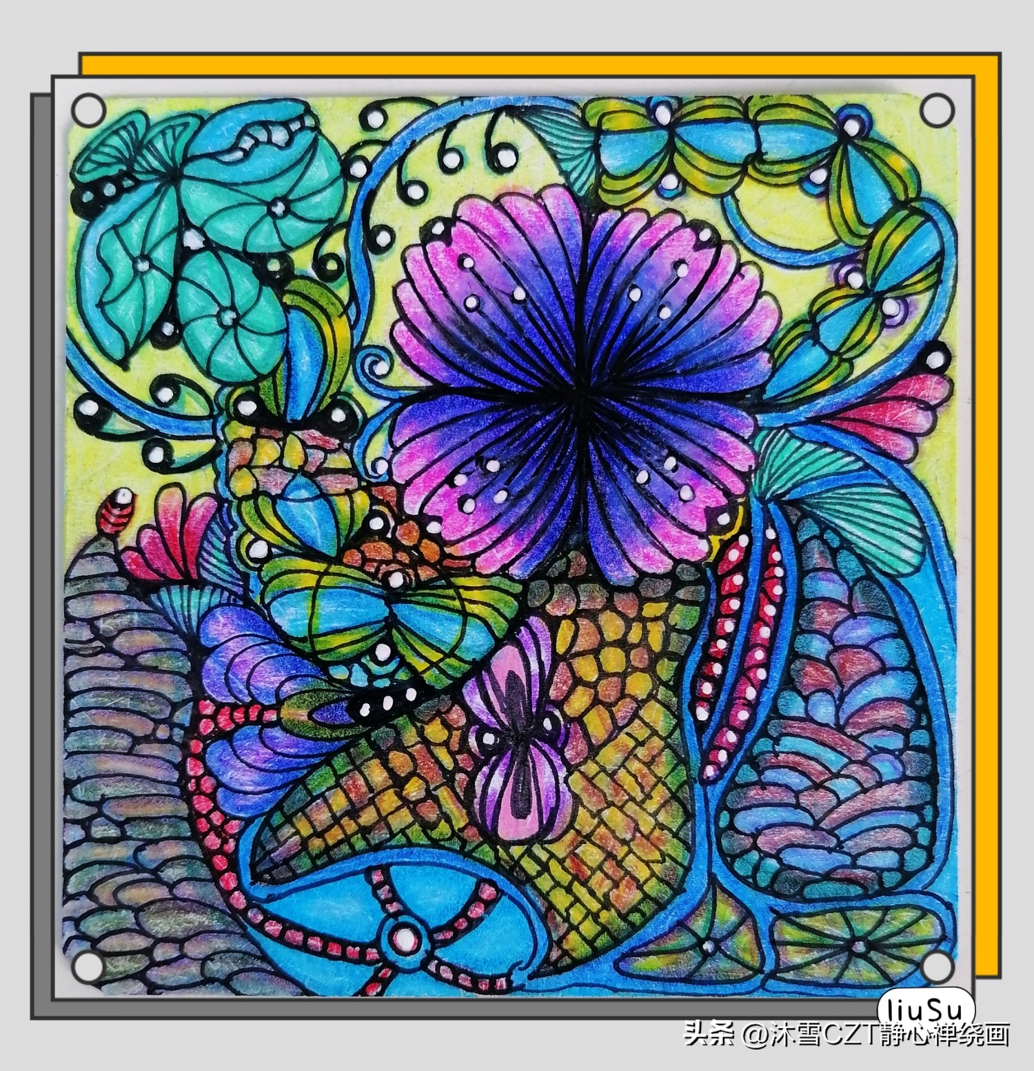 Painting everyday, have you painted today?Appreciation of Zentangle ...