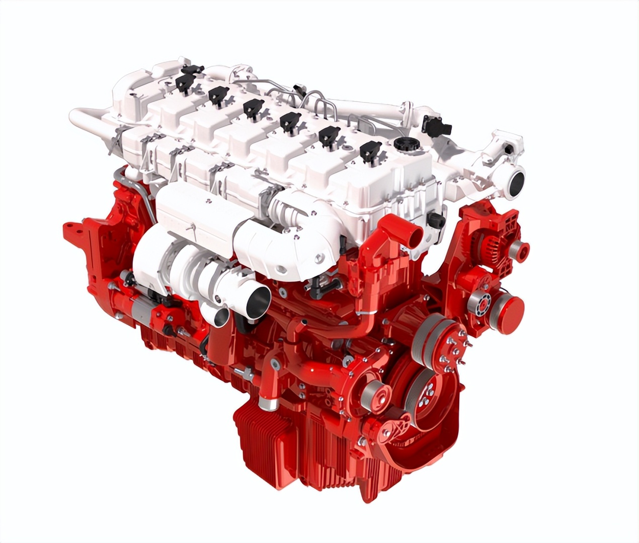 Cummins 15L hydrogen internal combustion engine is on fire!Received 500 ...