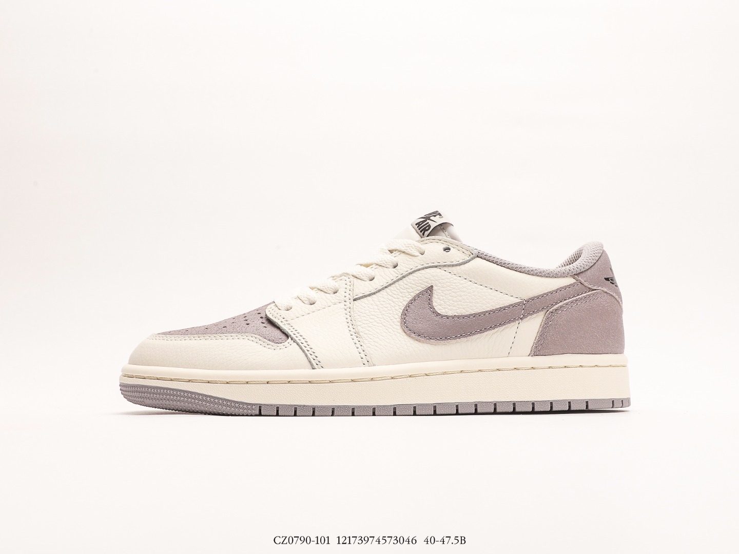 Timeless classic style - Nike Jordan AJ1 low top new hundred gray shoes ...