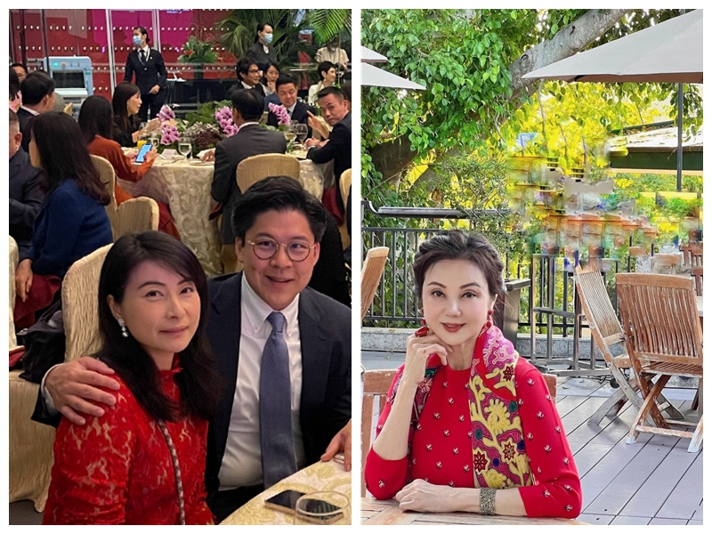 Rich woman Xie Lingling and Guo Jingjing bump into shirts and wear ruby ...