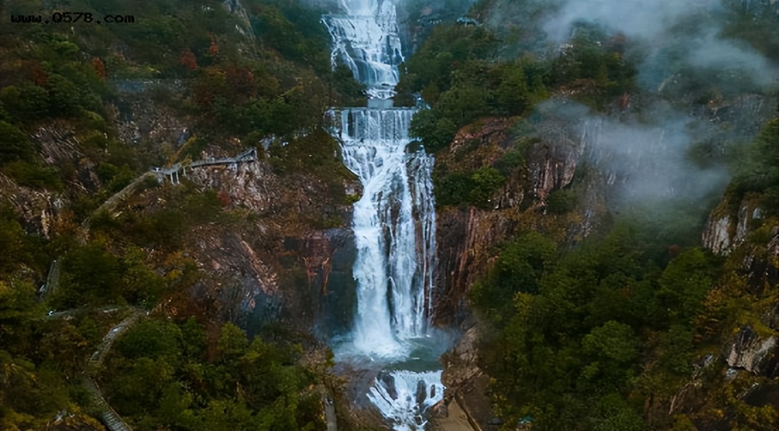 China's highest waterfall - Tiantai Mountain Waterfall - iMedia
