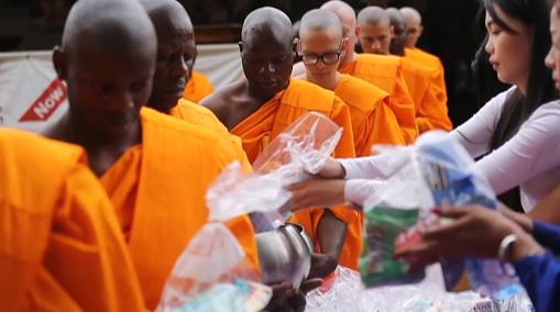 There are monks in Africa too, the first ordained monks in South Africa ...