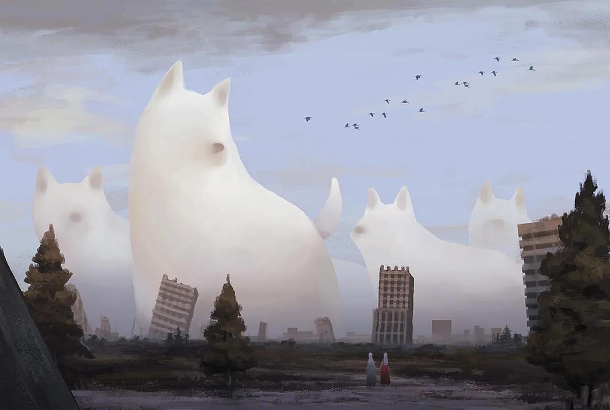 Warm and fantastical scene, where humans seem to live in Lilliput - iMedia