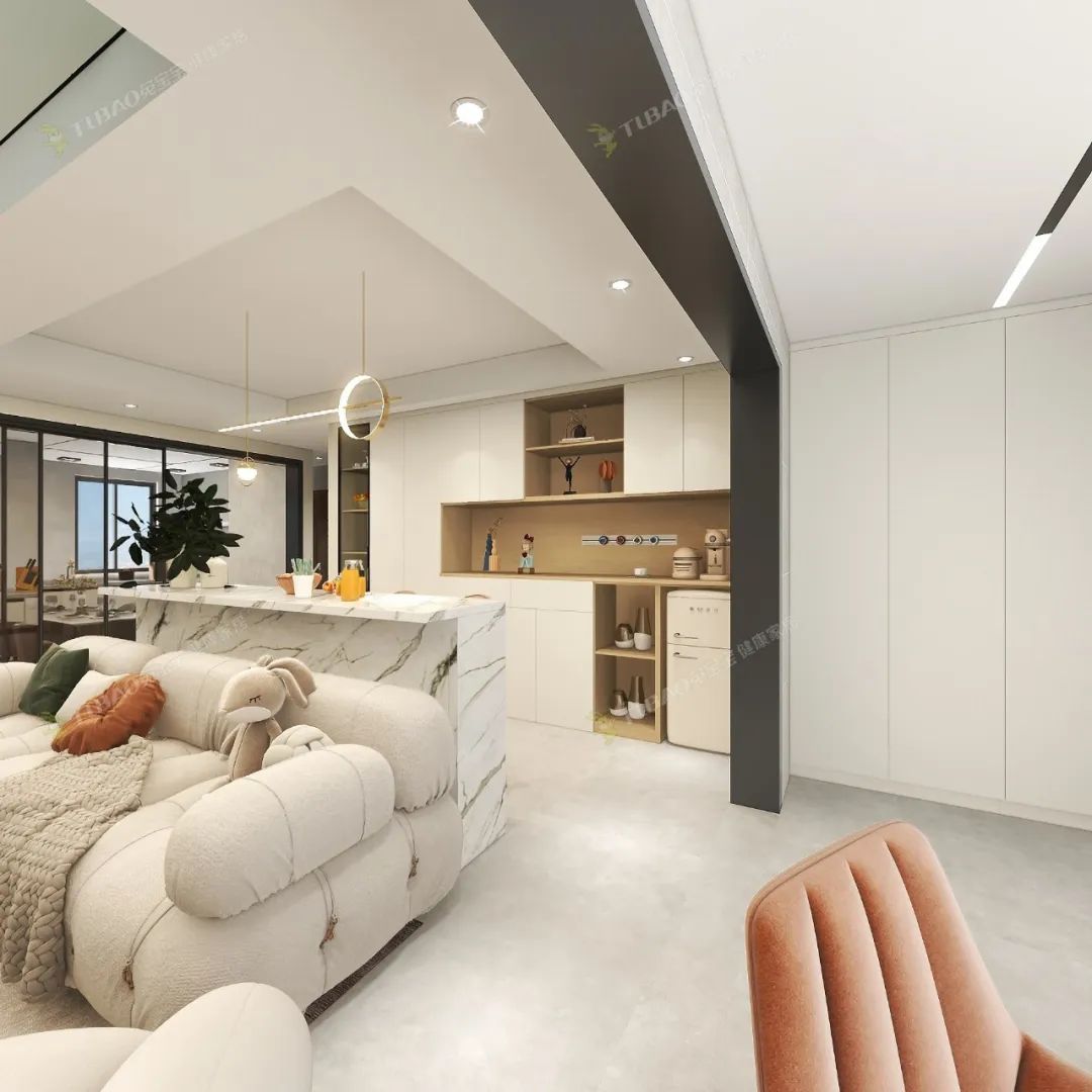 Simple and stylish, 127㎡ modern minimalist wind-crest design - iNEWS