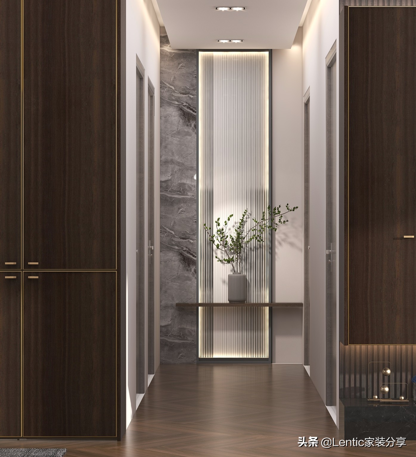 Light luxury style design sharing of 128 square meters, three bedrooms ...