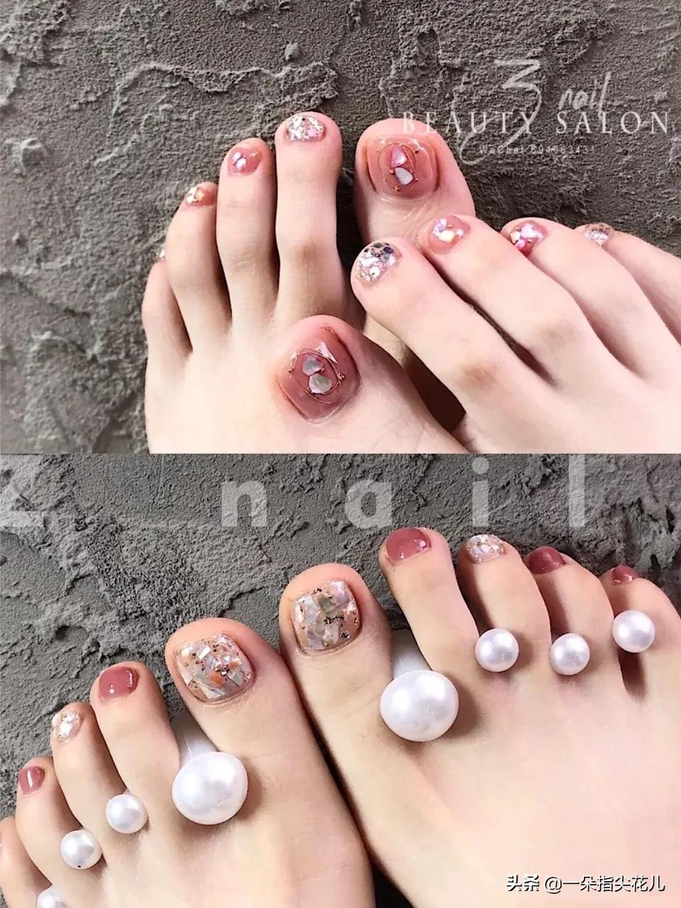 Share 10 styles of toenails with shells and nails - iNEWS