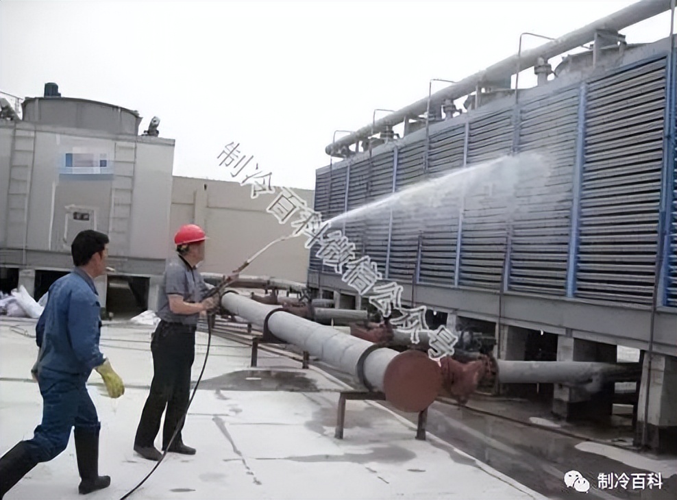 Refrigeration unit cooling tower two cleaning scheme reference - iNEWS