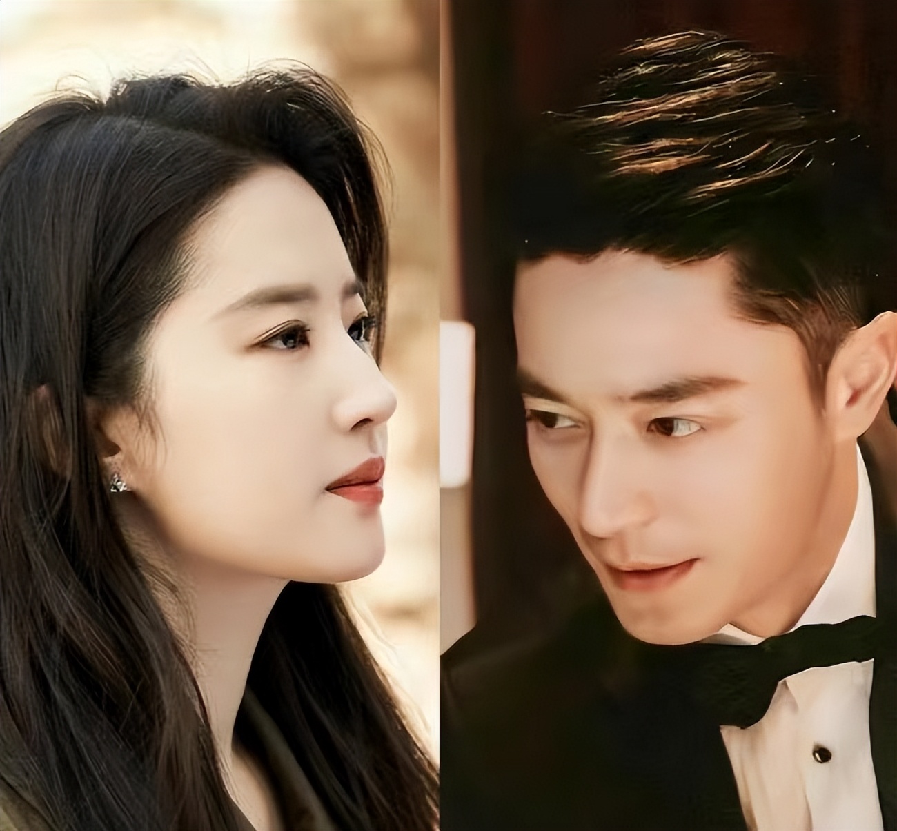 Rose Story: Liu Yifei Huo Jianhua appeared in Beijing to film a new drama, Huang Yimei's love is ...