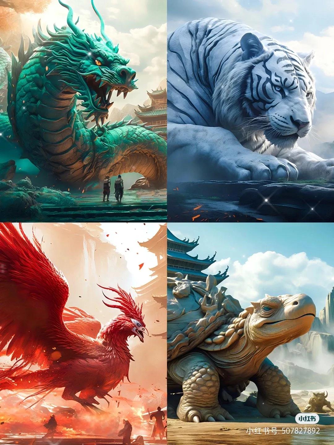 Four Great Beasts (Chinese Mythology) - iMedia