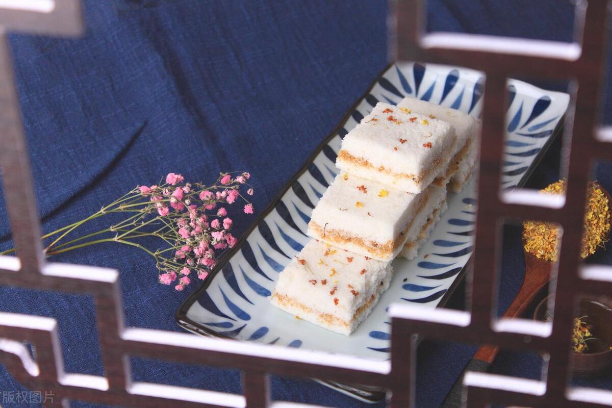 Osmanthus cake, a traditional Chinese delicacy, allows you to taste the ...