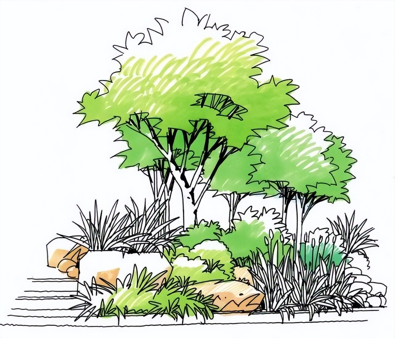 How to draw a landscape by hand?very detailed information - iNEWS