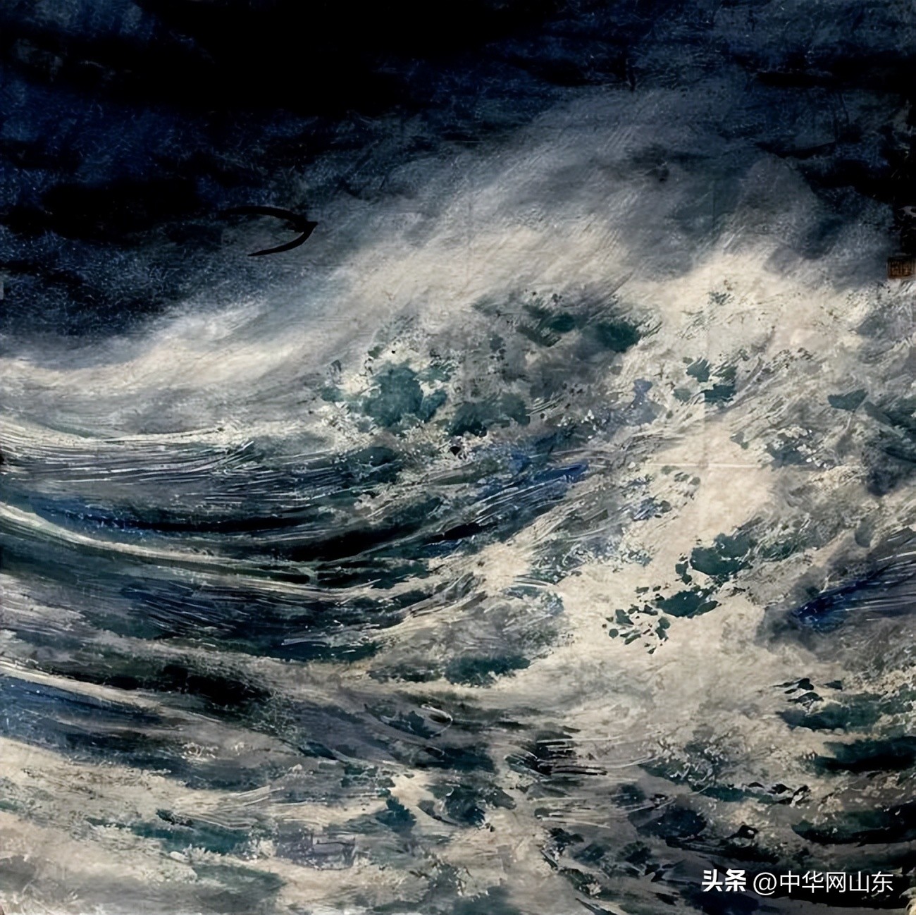 Exploring the ocean and interpreting the ocean, the famous painter Li ...