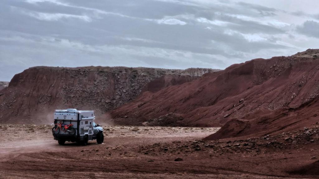 Ram 5500 Earth Wanderer 4WD off-road RV as a home in the landscape - iNEWS