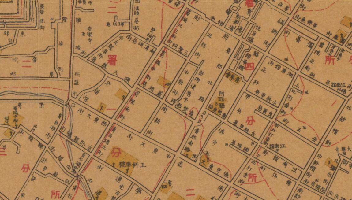 The 22nd year of the Republic of China (1933) "Detailed Map of Chengdu ...