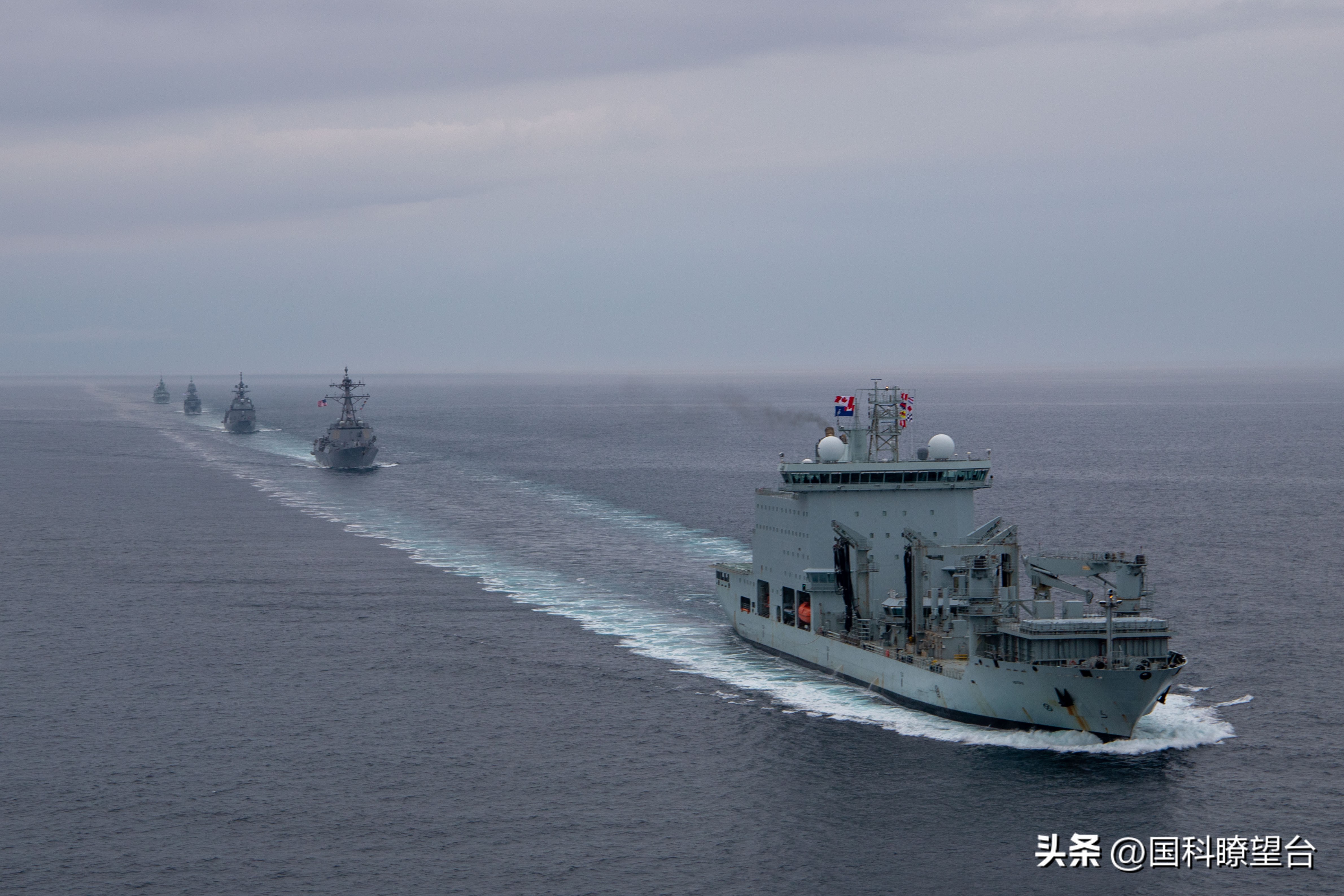 The 052C four-ship formation forcibly entered the US and Japanese ...