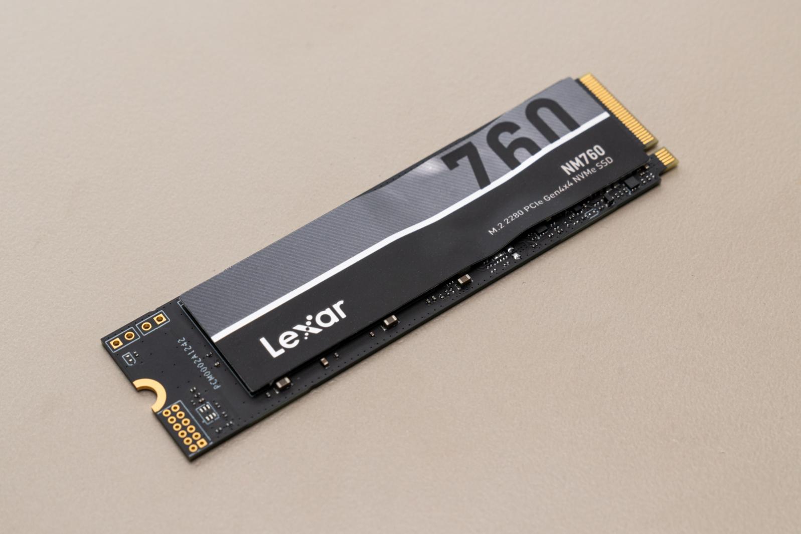 Another good choice for entry-level PCIe 4.0 SSD, Lexar NM760 NVMe SSD ...
