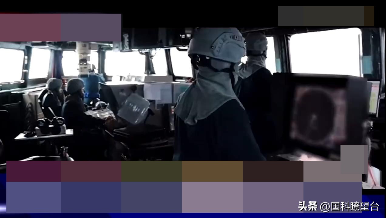 The Taiwanese frigate was attached to the 054A ship at close range and ...