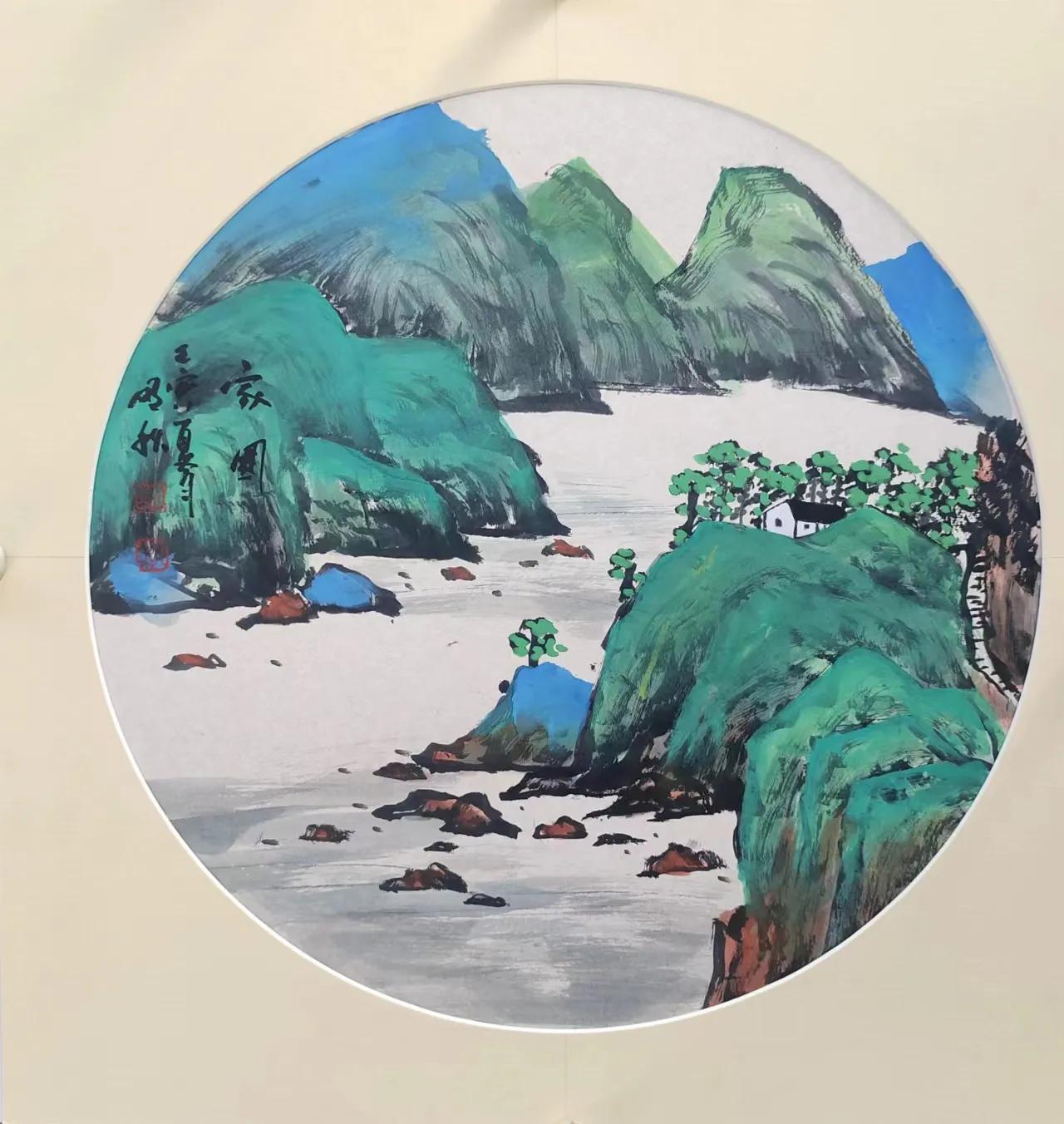 Wu Mingqiu's heavy color painting - iMedia