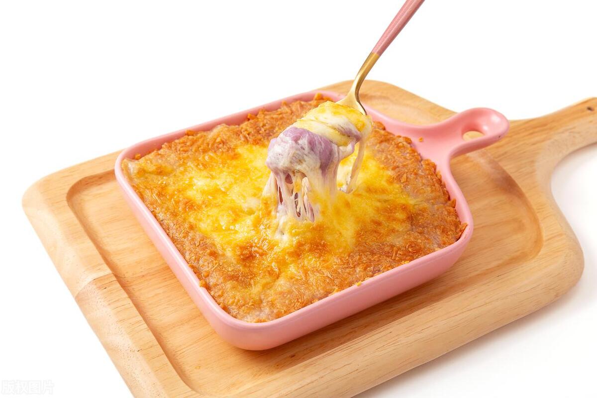 Baked taro puree with cheese will give you a sweet feeling, sweet and ...