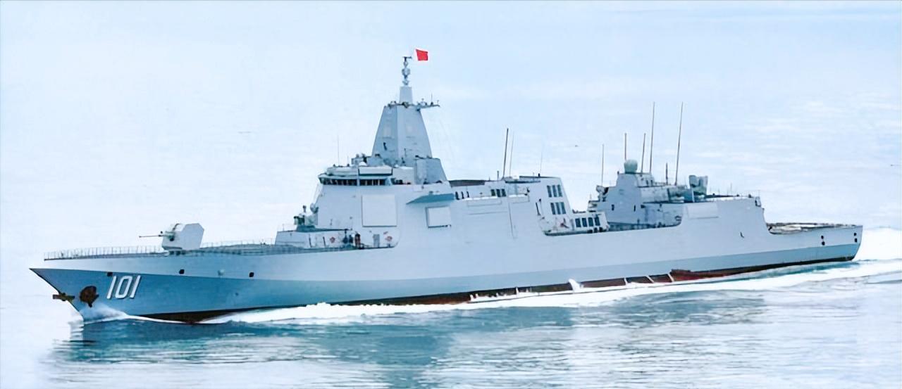 China's Type 055 destroyer, with a displacement increased to 18,000 ...
