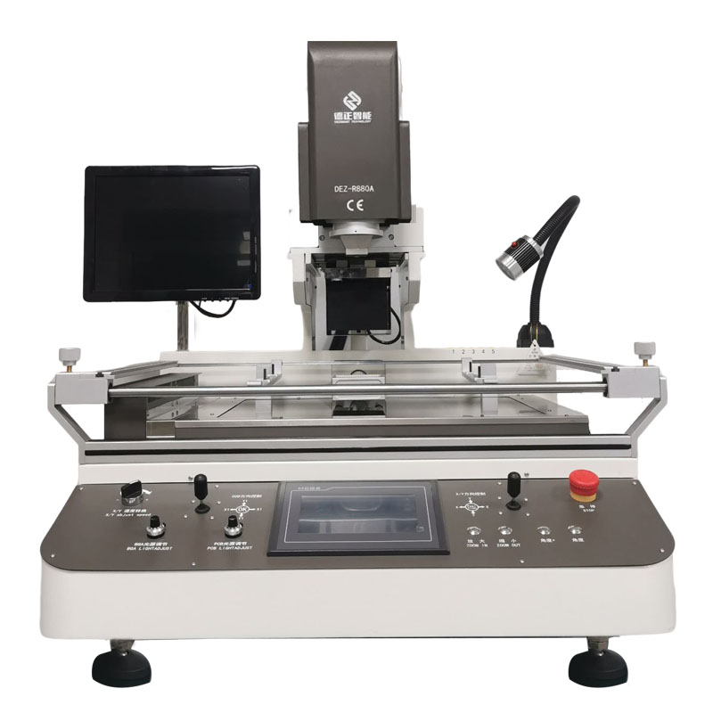 Method steps for removing and soldering BGA chips with close spacing ...