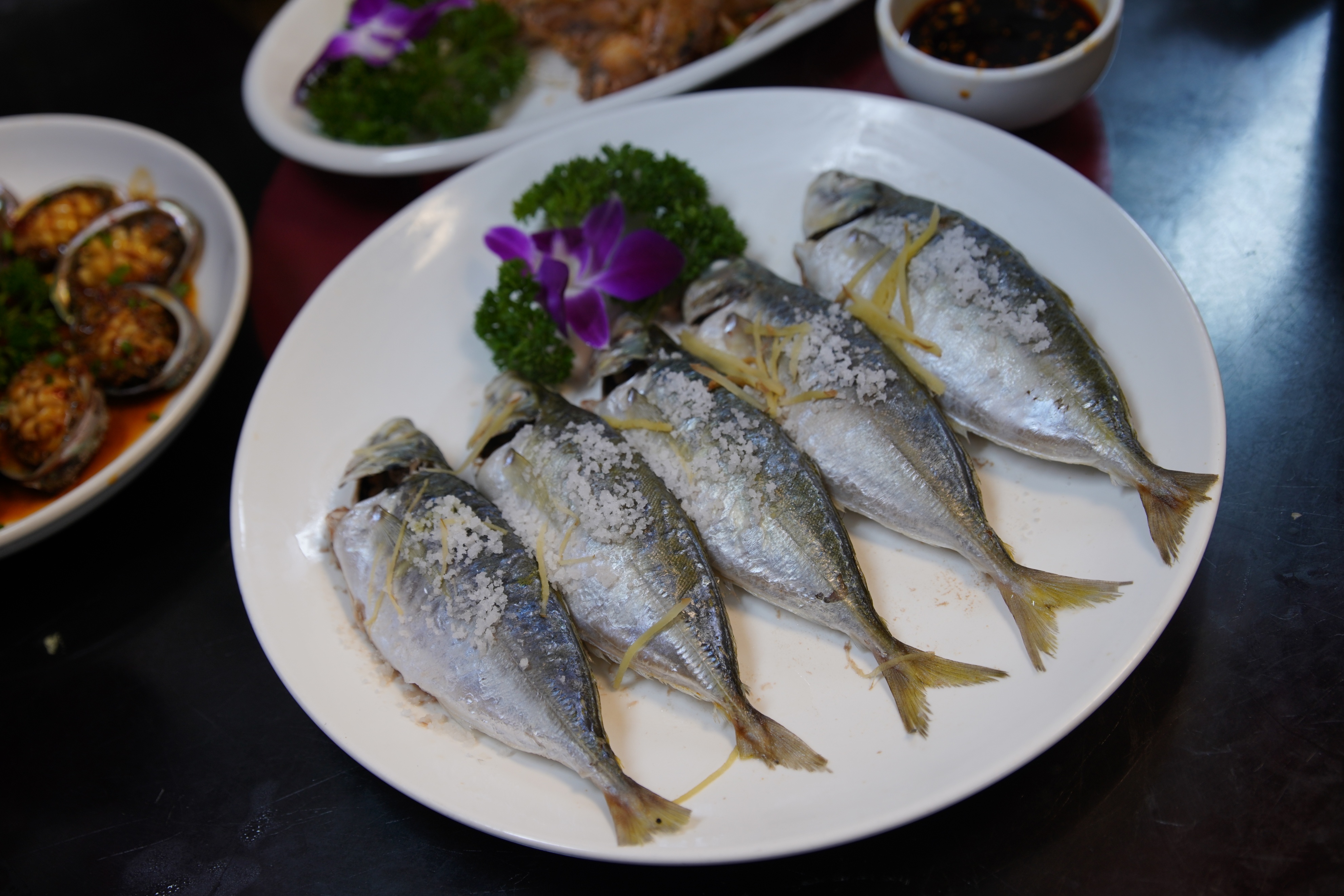 Balang fish dominates the lobster and crab pairing, and this seafood ...