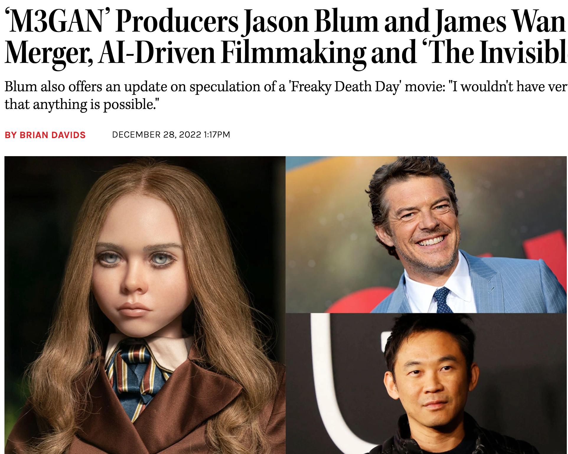 Davis is looking forward to [Megan] entering DC Films, [The Invisible ...