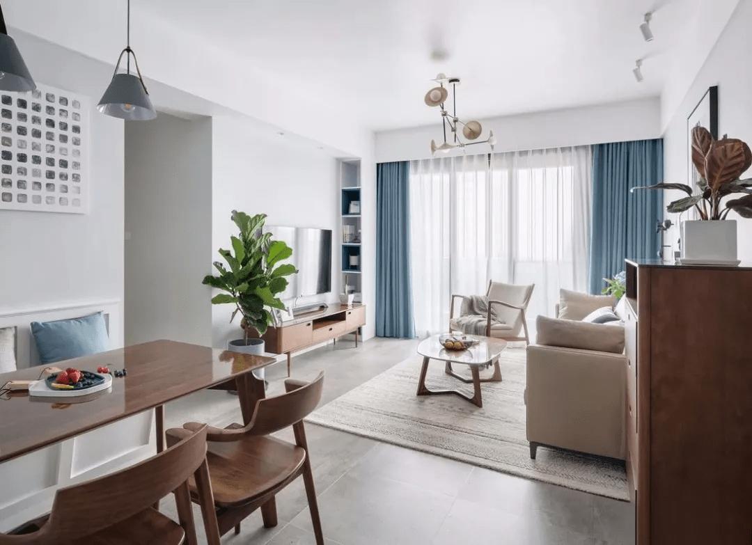 89 square meters just need a small three-bedroom, with the theme of ...