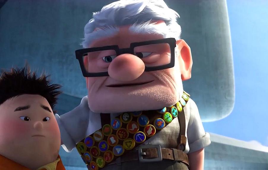 What theme does "Up" promote by emphasizing the importance of family ...