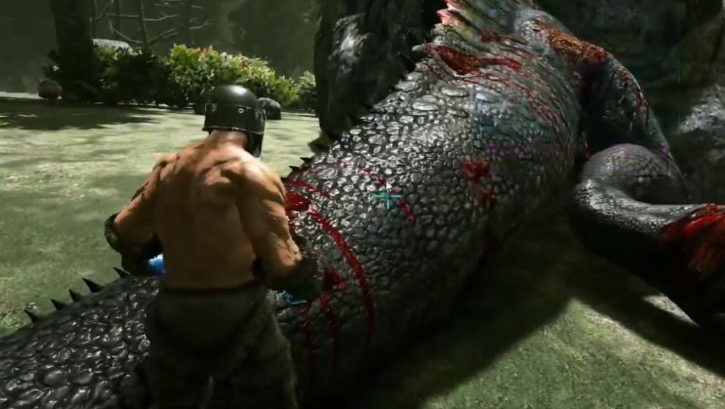 "Ark Survival Evolved" 8 monster lizards and a Tyrannosaurus rex, the ...