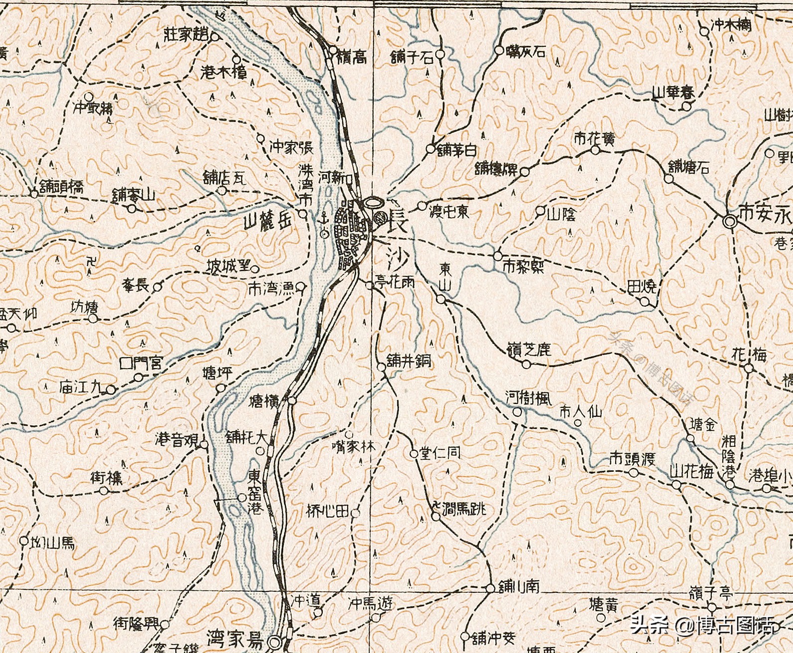 The old maps of Changsha, Xiangtan, Zhuzhou, Liling and Liuyang in 1929 ...