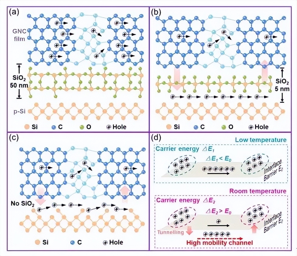 Interface-enhanced graphene nanocrystalline carbon film/SiO₂/p-Si ...