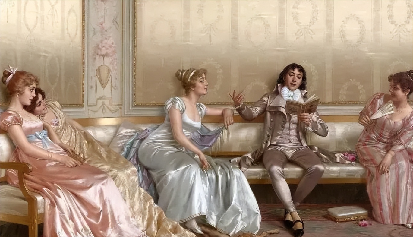 How does Boucher present the true emotions of the characters to the ...