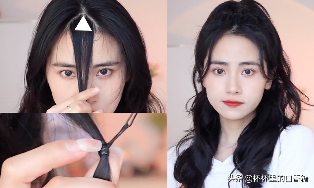 Zhao Lusi is thin and the same style of tying hair for teaching!Round ...
